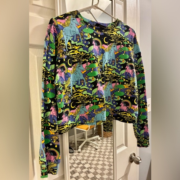 Nooworks | Tops | Nooworks Track Top Unicorn Party | Poshmark